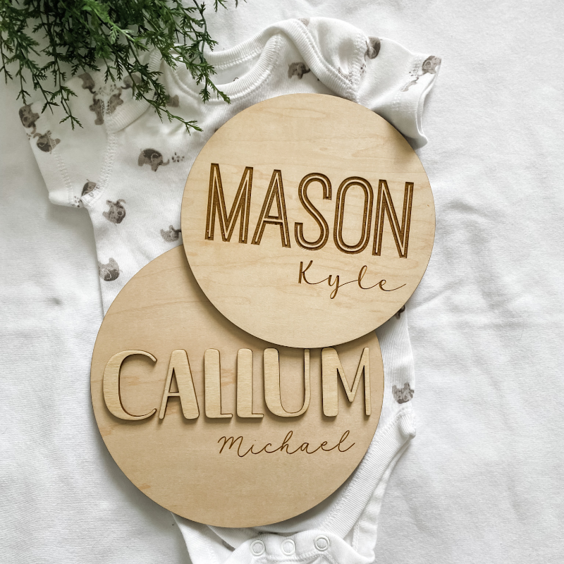 Baby Name Round | Little Loon Co.